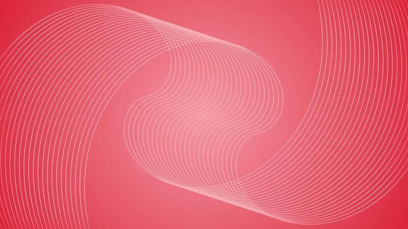 Simple And Elegant Red Color Rotating Repeating Lines Geometrical Loop