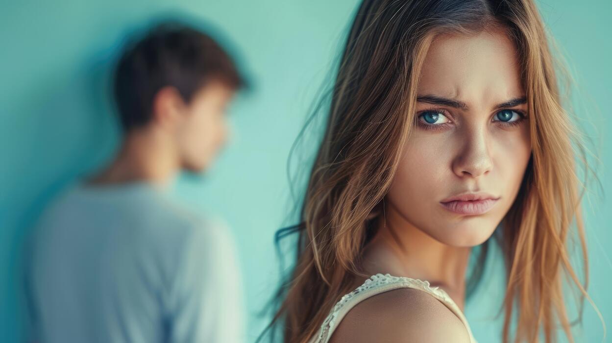 Sad Girl And Boy Stock Photos, Images and Backgrounds for Free Download