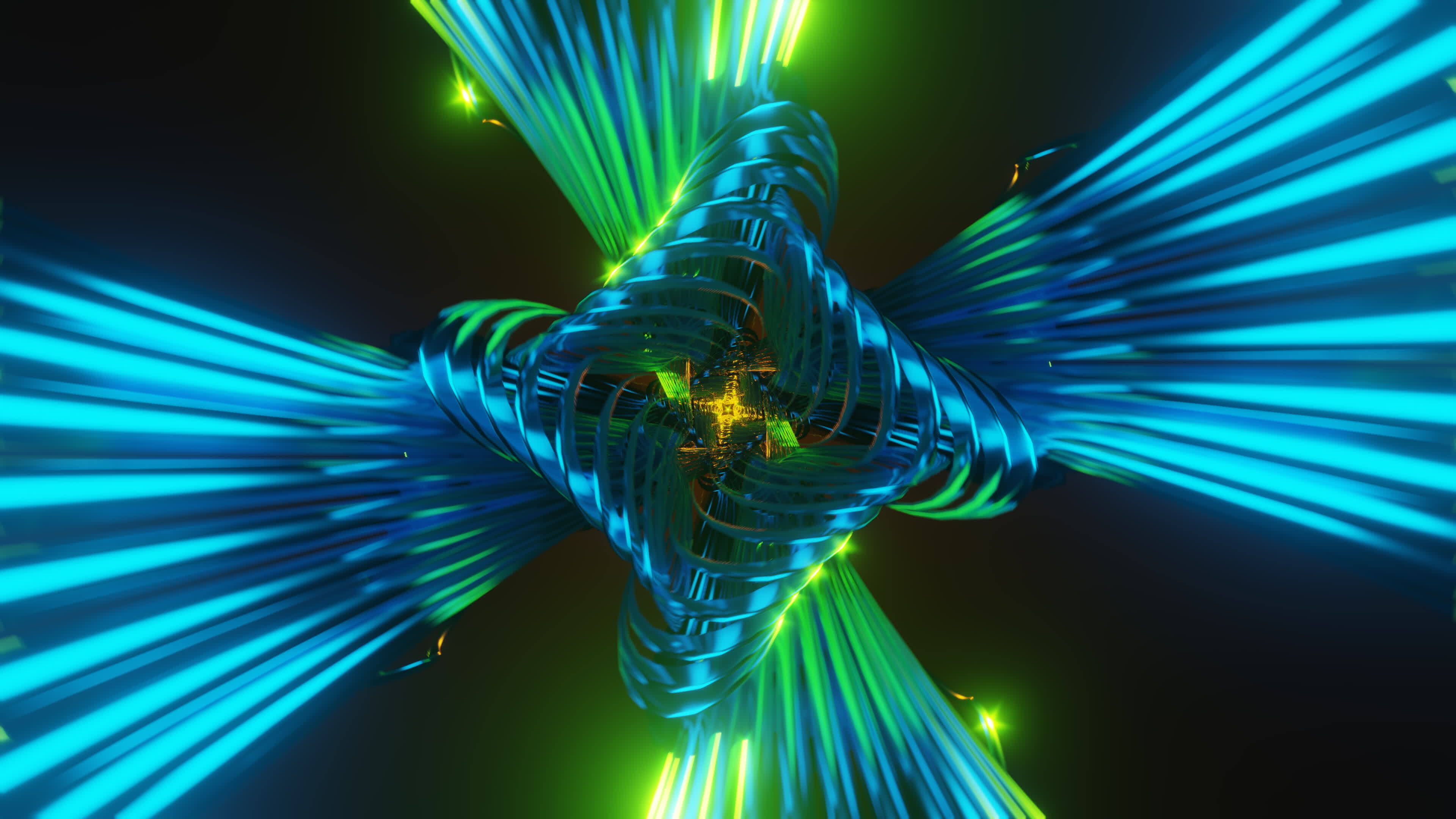 Flashing strobe lights create a colorful, futuristic VJ loop with abstract energy. 50368302 ...