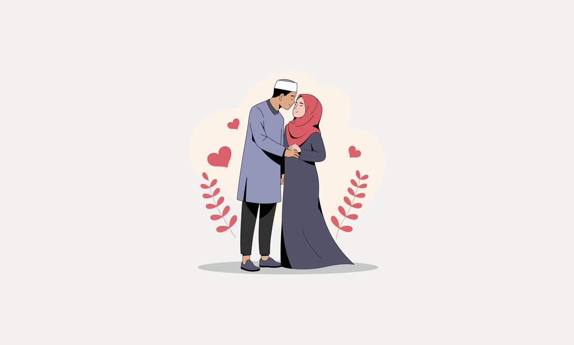 Muslim Couple Vector Art, Icons, and Graphics for Free Download