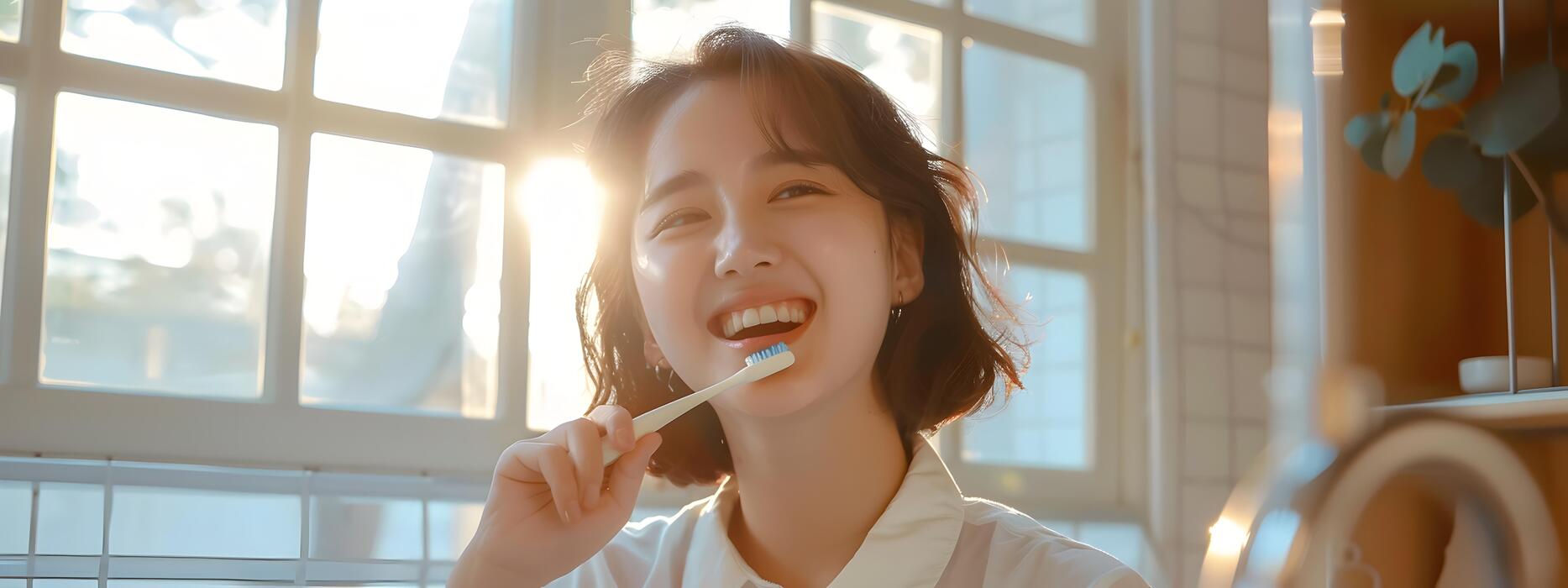 Asian Brushing Teeth Stock Photos, Images and Backgrounds for Free Download