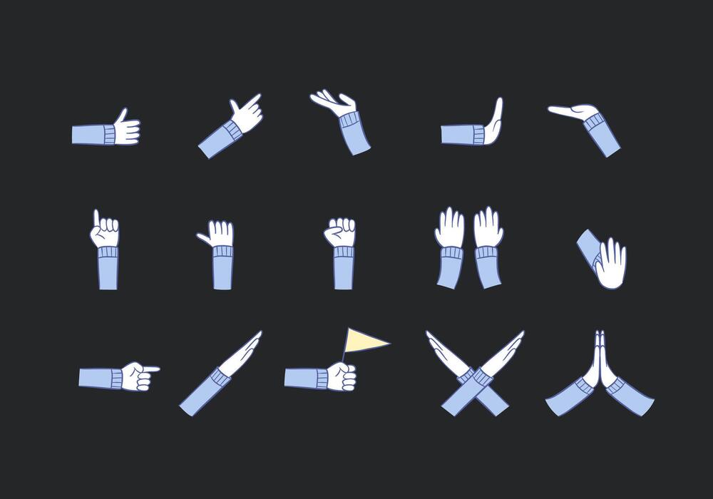 British Sign Language Vector Art, Icons, and Graphics for Free Download