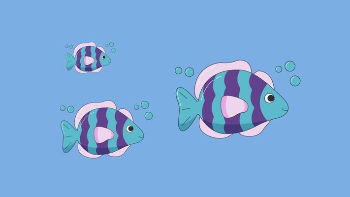 Animated Fish Stock Video Footage for Free Download