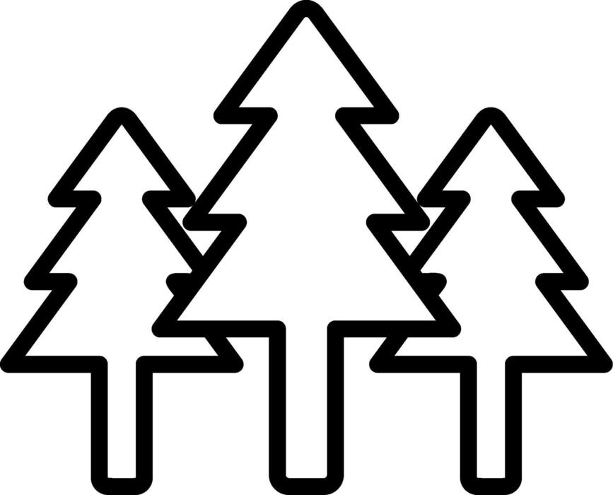 Pine Tree Line Vector Art, Icons, and Graphics for Free Download