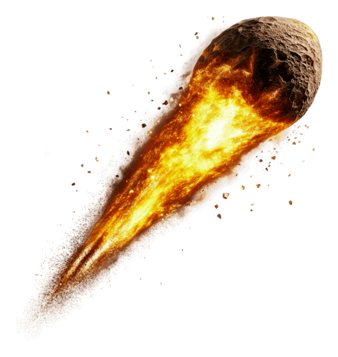 Meteorito PNG para descargar gratis