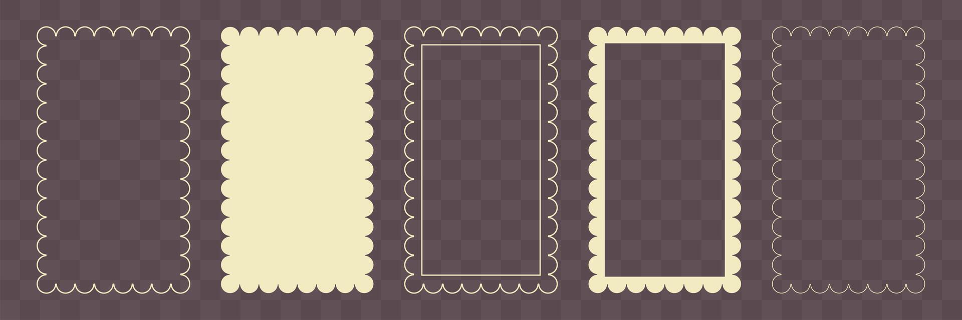 Scalloped Edge Border Vector Art, Icons, and Graphics for Free Download