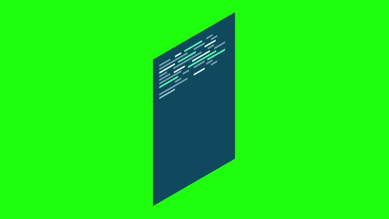 Isometric Coding Screen Animation Coding Programming Technology Programming Concept