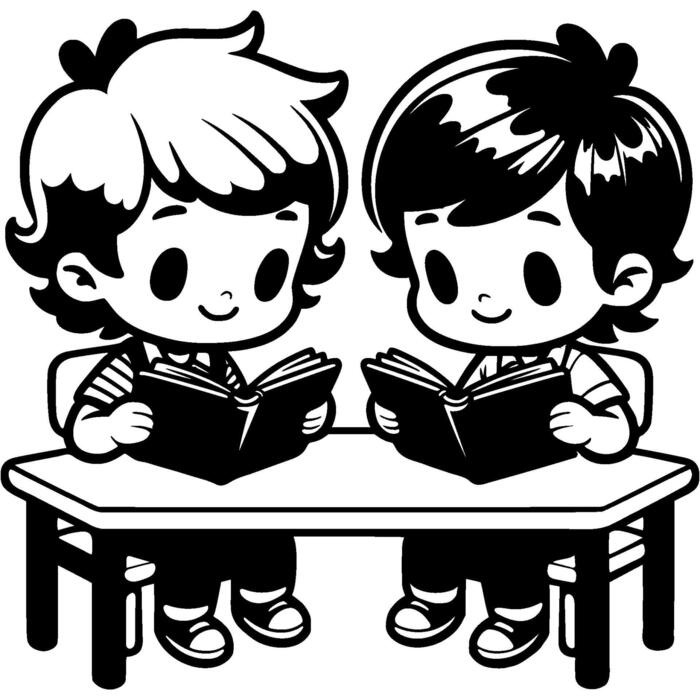 Reading Black And White Vector Art, Icons, and Graphics for Free Download