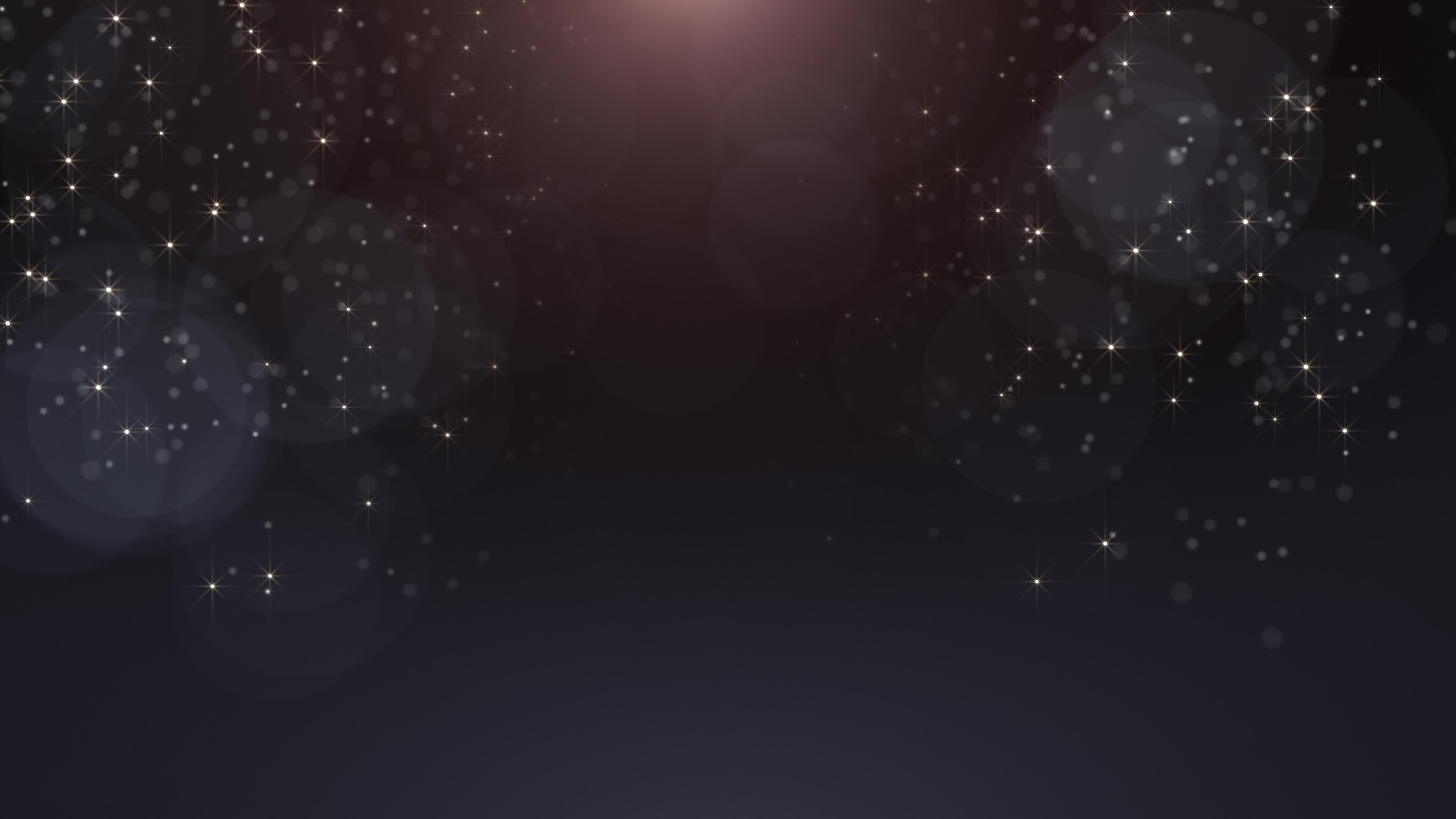 Abstract background with particles and points of light and flying star dust creating a beautiful ...