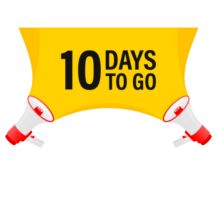 10 Days To Go PNGs for Free Download