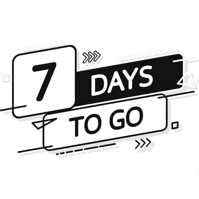 7 Days To Go PNGs for Free Download