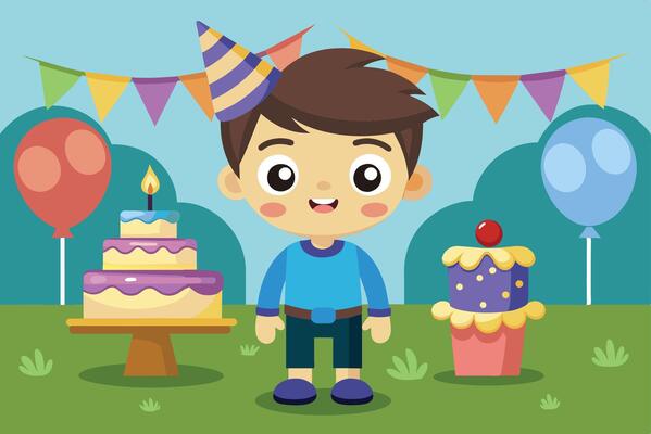 Birthday Party Cartoon Vector Art Icons And Graphics For Free Download