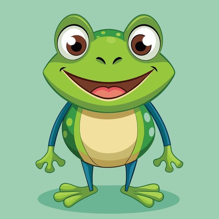 Cute Frog Cartoon Vector Art, Icons, and Graphics for Free Download