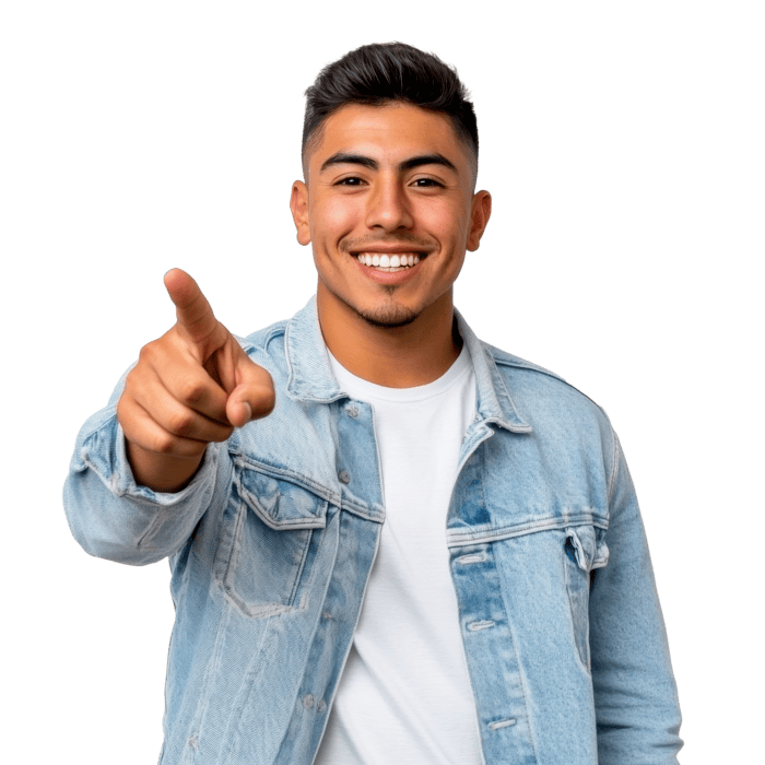 Guy Pointing PNGs for Free Download