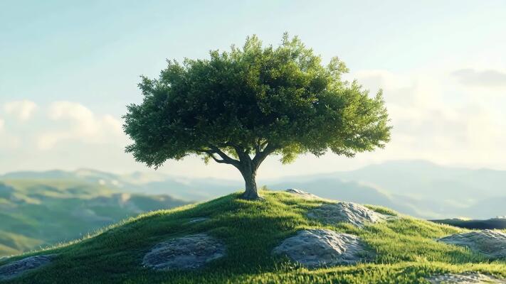 Growing Tree Animation Stock Video Footage for Free Download