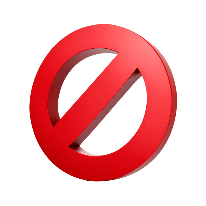 No Sign Transparent PNGs for Free Download