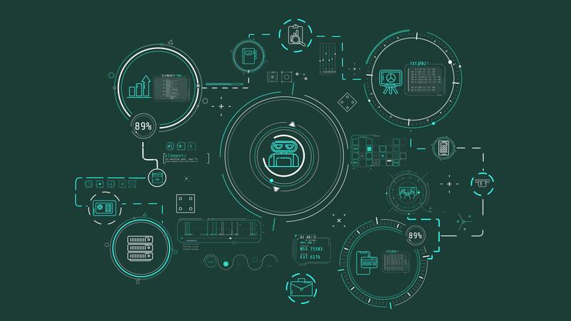 AI data management in infographic schema on alpha channel. 50840875 ...
