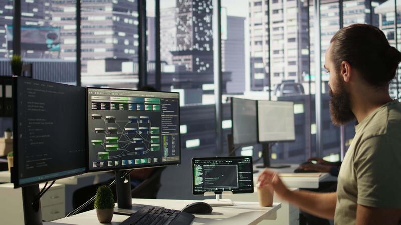System Administrator Checking Results On Tablet After Creating Complex