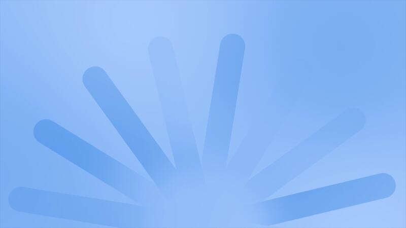 Royal blue color simple and elegant rotating semi circle geometrical gradient loop able ...