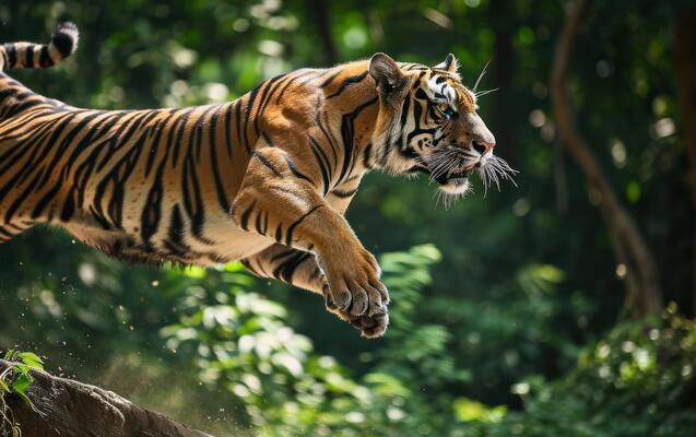 Tiger Jumping Stock Photos, Images and Backgrounds for Free Download