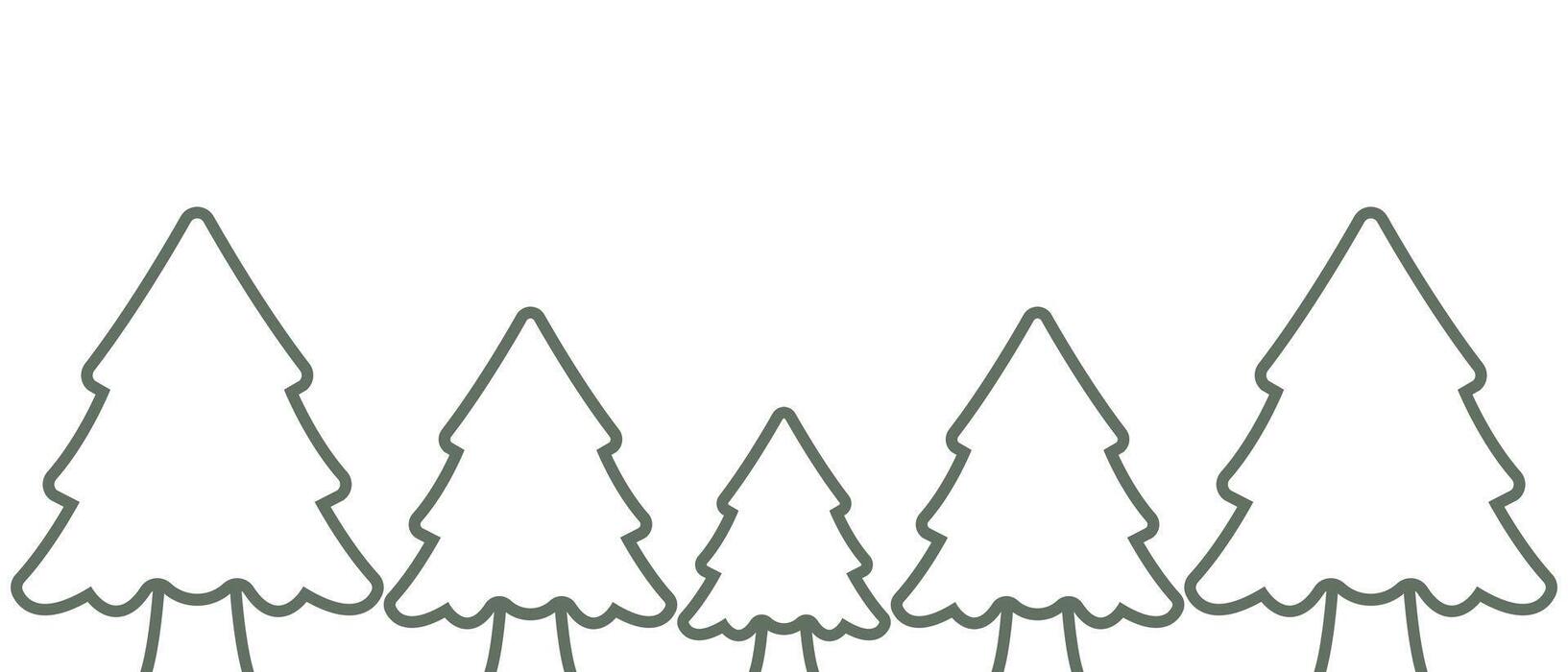 Pine Tree Line Vector Art, Icons, and Graphics for Free Download