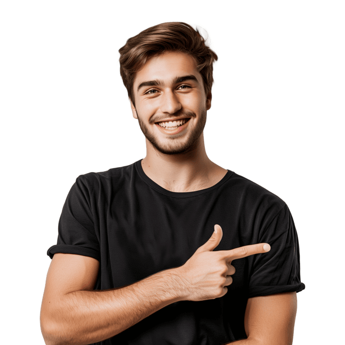 Guy Pointing PNGs for Free Download