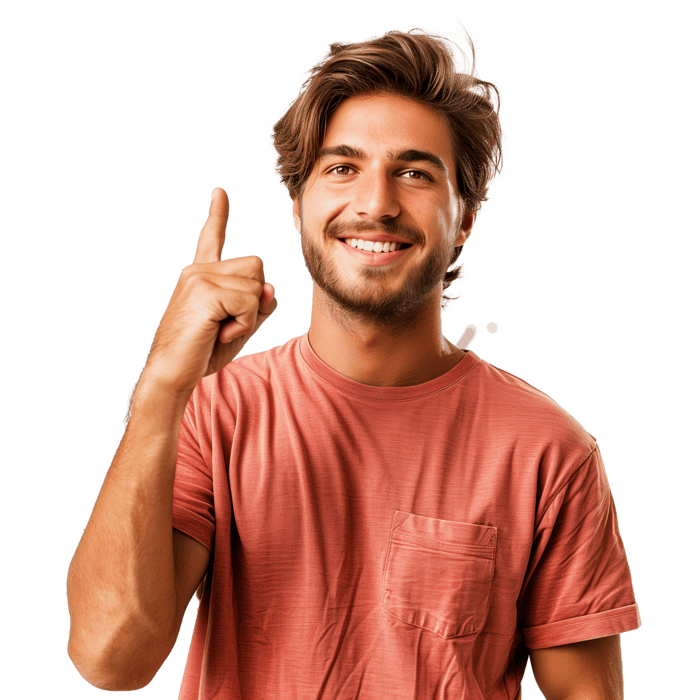 Man Pointing PNGs for Free Download