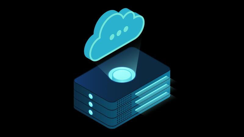 Isometric Cloud Database Animation Cloud Computing And File Cloud Storage Modern Technology
