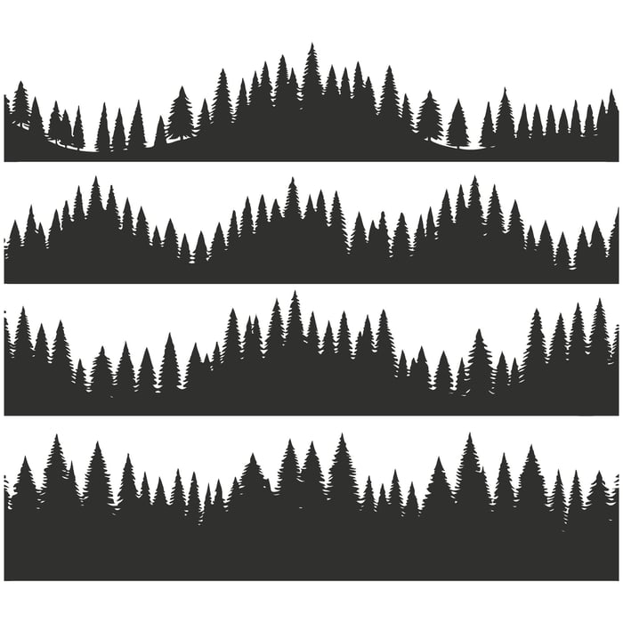 Tree Line Silhouette Vector Art, Icons, and Graphics for Free Download