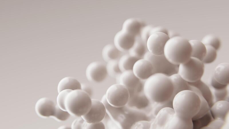 Abstract 3D render animation slow motion moving milky white milk orbs ... Abstract 3D render animation slow motion moving milky white milk orbs ...