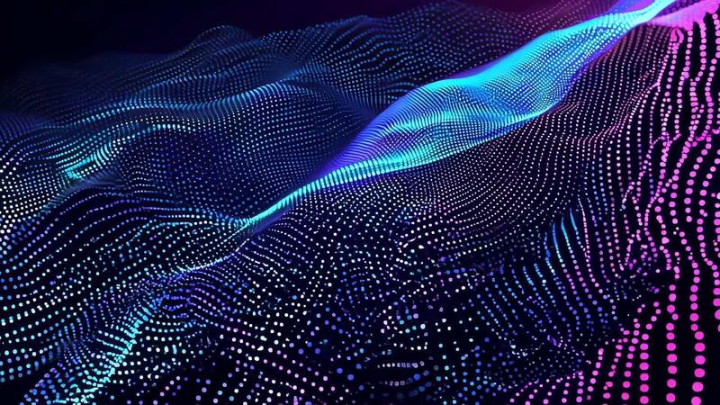 Futuristic Abstract Design Featuring Vibrant Lines And Particles In A Dynamic Pattern Perfect