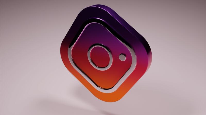 3d spinning Instagram logo , icon or symbol animation. Design. Concept ...