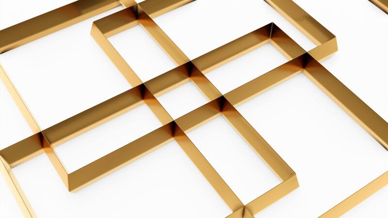 Rotating Pattern Of Intersecting Square Lines Design Geometric Square