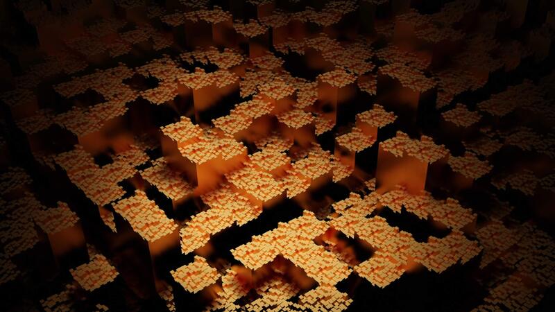Surface Of Moving Squares Design Squares Moving In Chaotic Waves 3d