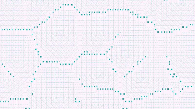 Animation With Rotating Pattern Of Dots Design Electronic Background Of Dots And Rotating