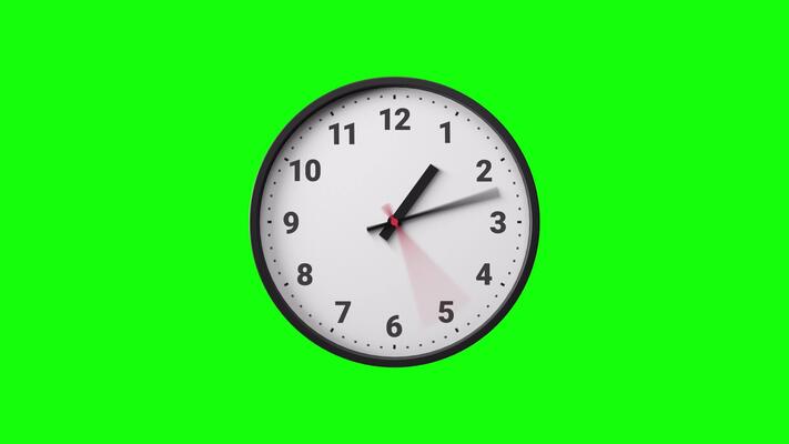 Clock Ticking Animation Stock Video Footage for Free Download
