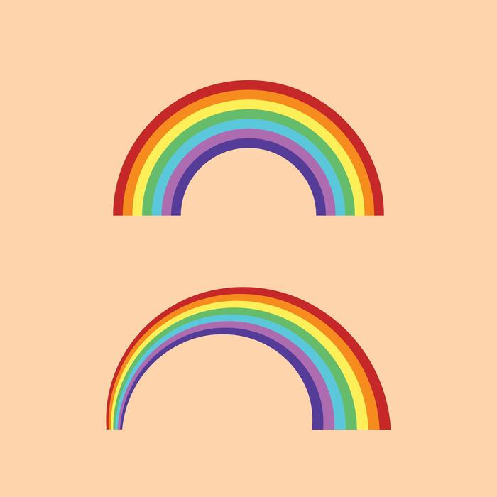 Double Rainbow Vector Art, Icons, and Graphics for Free Download