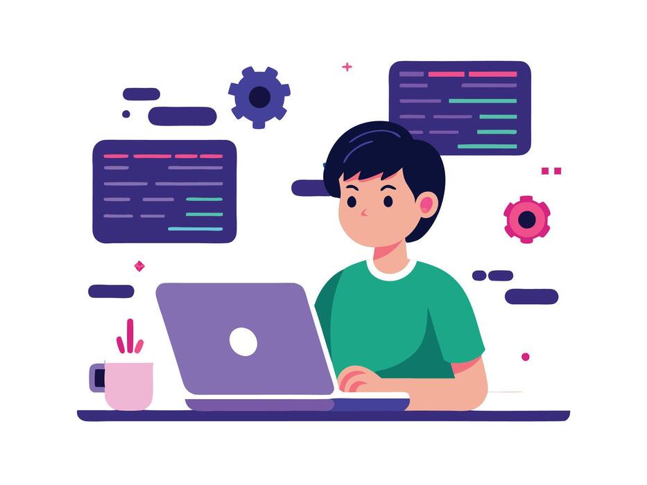 Programmer Avatar Vector Art, Icons, and Graphics for Free Download