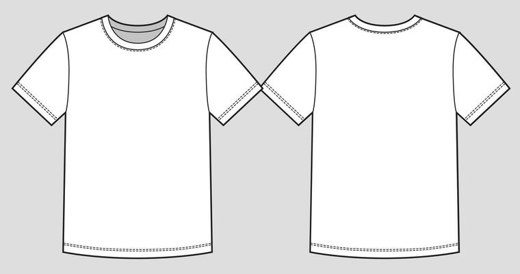 White T Shirt Template Vector Art Icons And Graphics For Free Download
