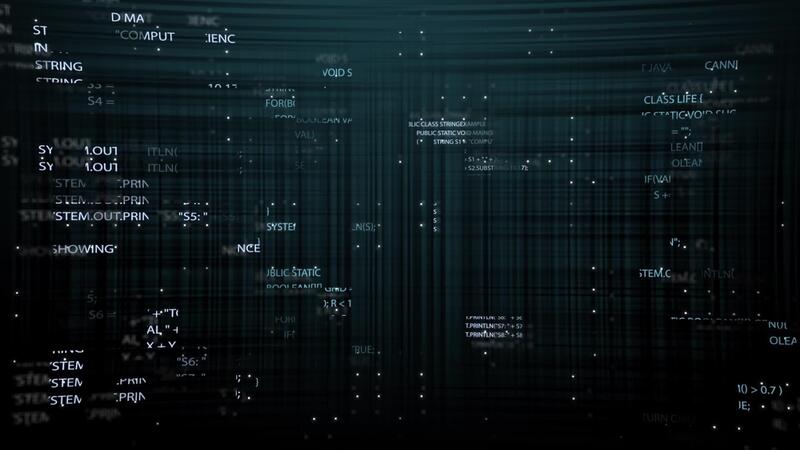 The movement of technological particles in the form of program code ...