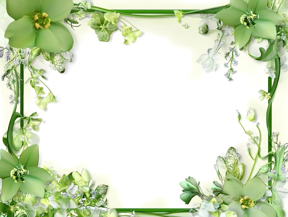 Green Floral Border Stock Photos, Images and Backgrounds for Free Download