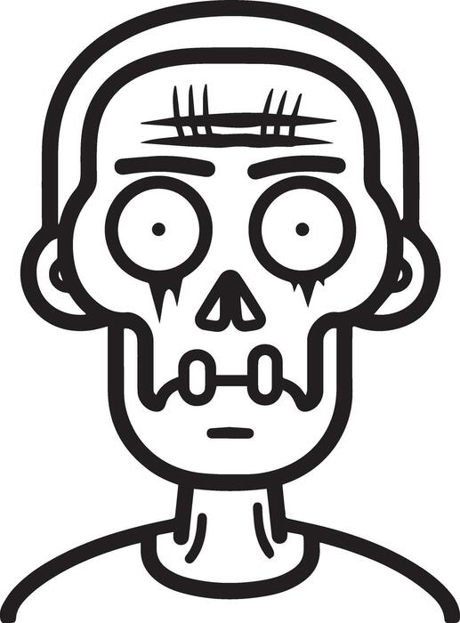 Zombie Outline Vector Art, Icons, and Graphics for Free Download