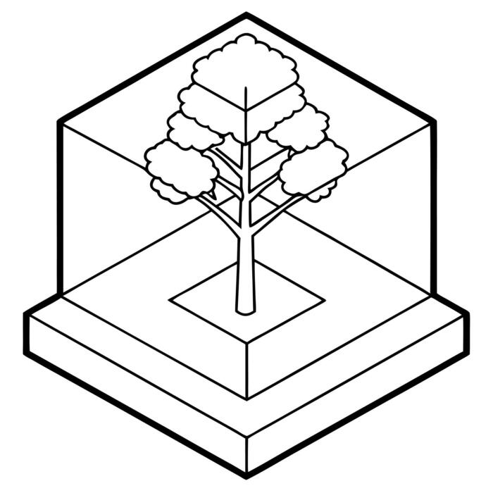 Axonometric Tree Vector Art, Icons, and Graphics for Free Download