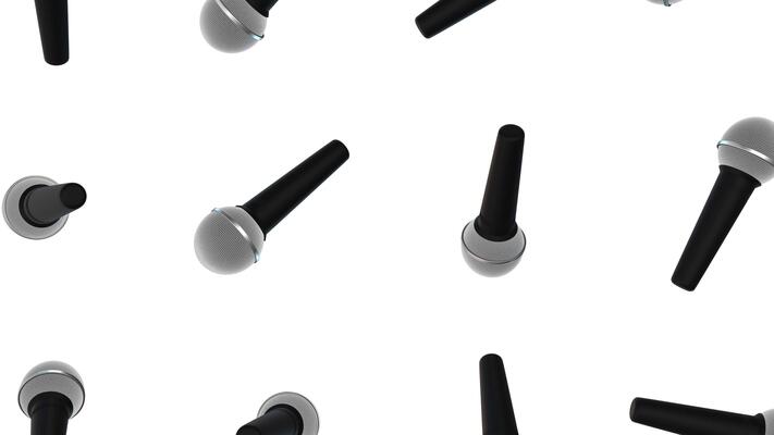 Microphone Animation Stock Video Footage for Free Download