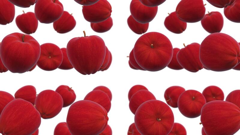 Apples Falling 3D Animation. 3D Apples Model Falling. Fruits Falling Animation. 4K 51279094 ...