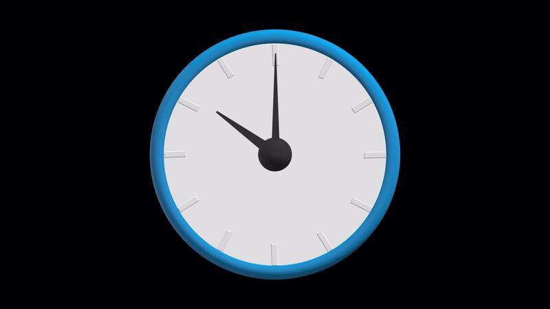 3D Clock Spinning Animation. Transparent Background. Clock Rotation. Seamless Loop. 4K 51279243 ...