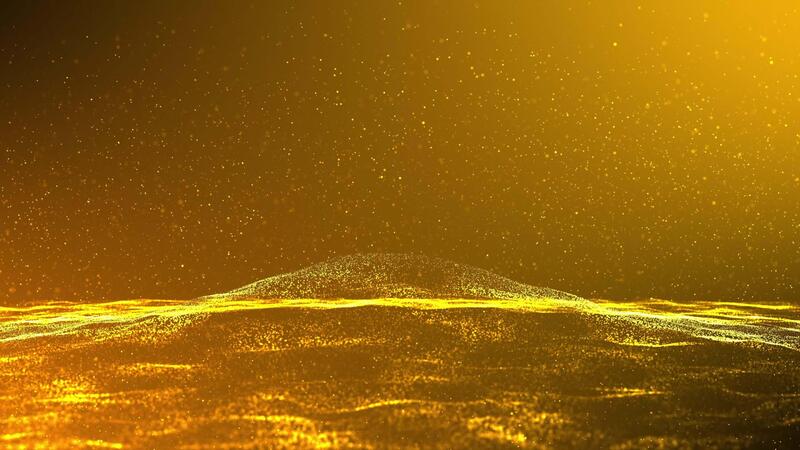 Abstract Golden Particles Background. Luxury Particles Background. Wavy Background. 4K 51279300 ...