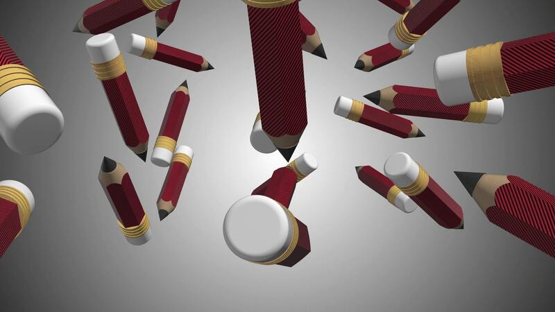 3D Pencils Falling Down Animation. Pencil Rain. 4K 51279456 Stock Video at Vecteezy