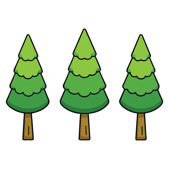 Pine Tree Line Vector Art, Icons, and Graphics for Free Download