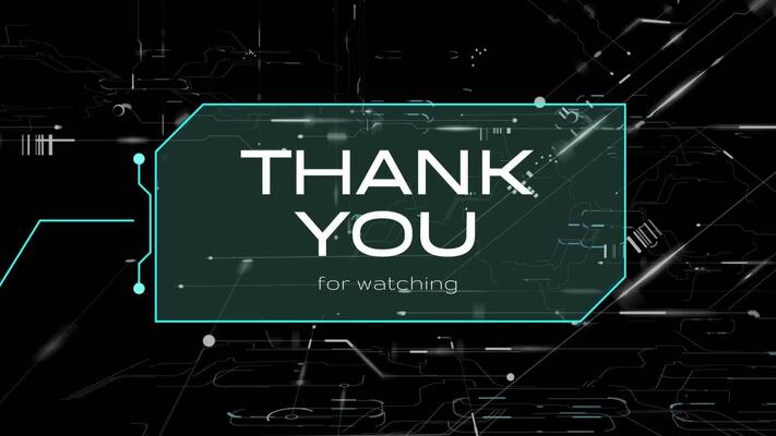 Animated Thanks For Watching Stock Video Footage for Free Download